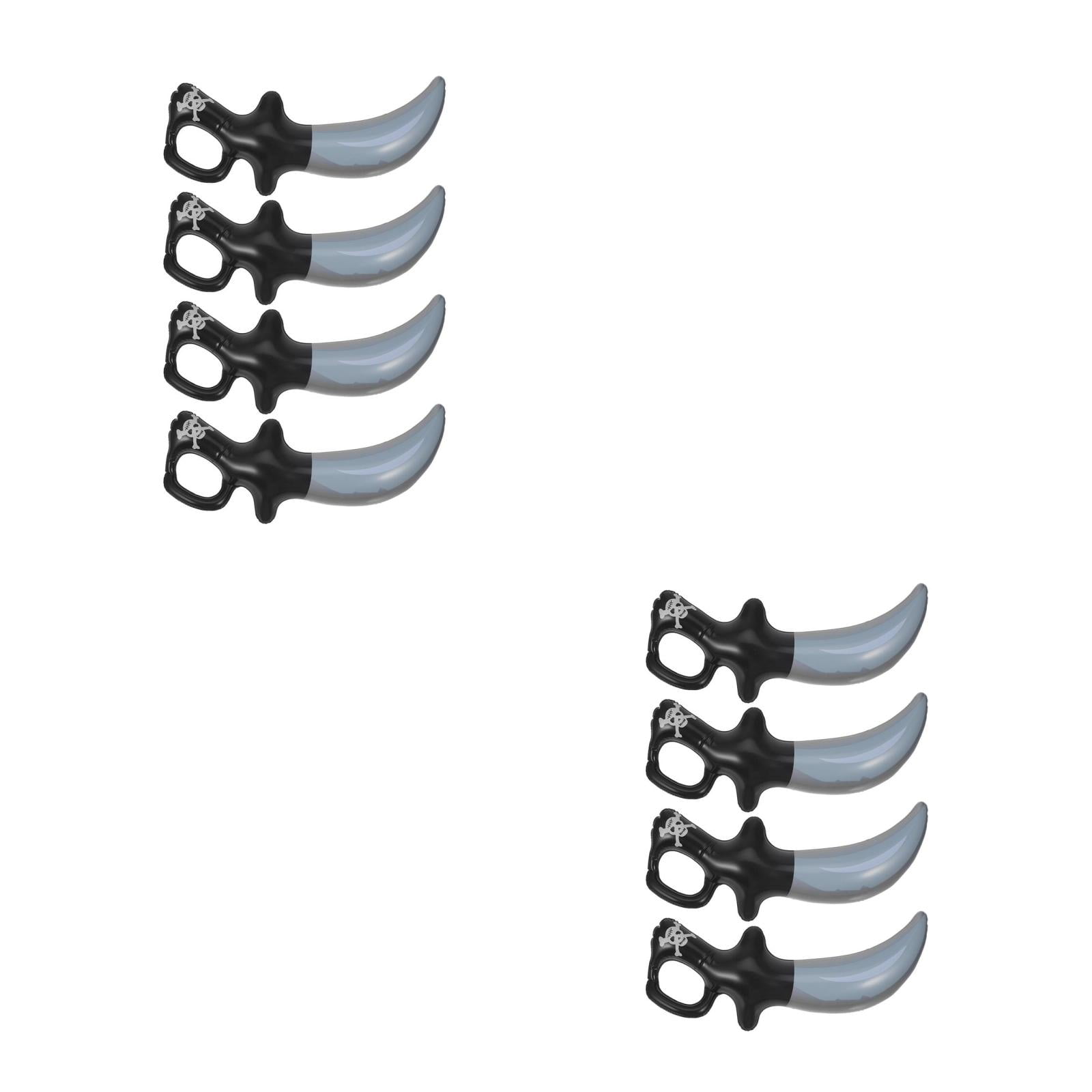 WORGEOUS 8 PCS Blow-Up Pirate Swords Inflatable Toy Party Favor Swords Pirate Party Supplies for ...