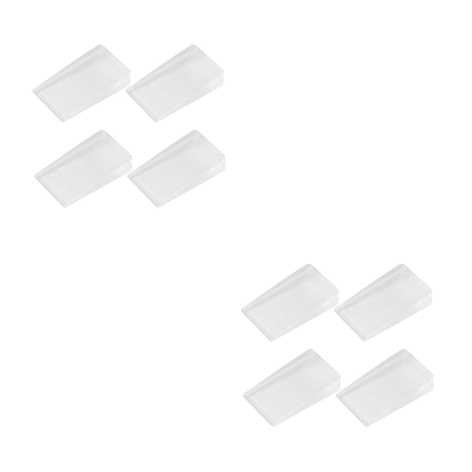 WORGEOUS 8 PCS Clear Furniture Leveling Shims Table Shims Toilet Wedge ...