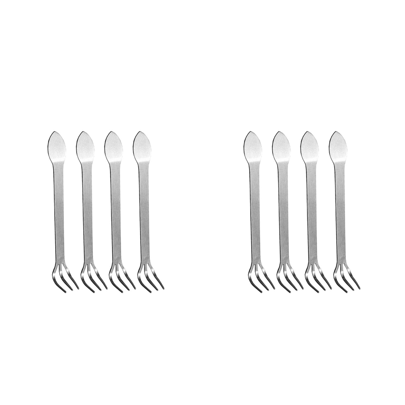 WORGEOUS 8 PCS Mini Garden Tools Stainless Steel Soil Rake Small Hand ...