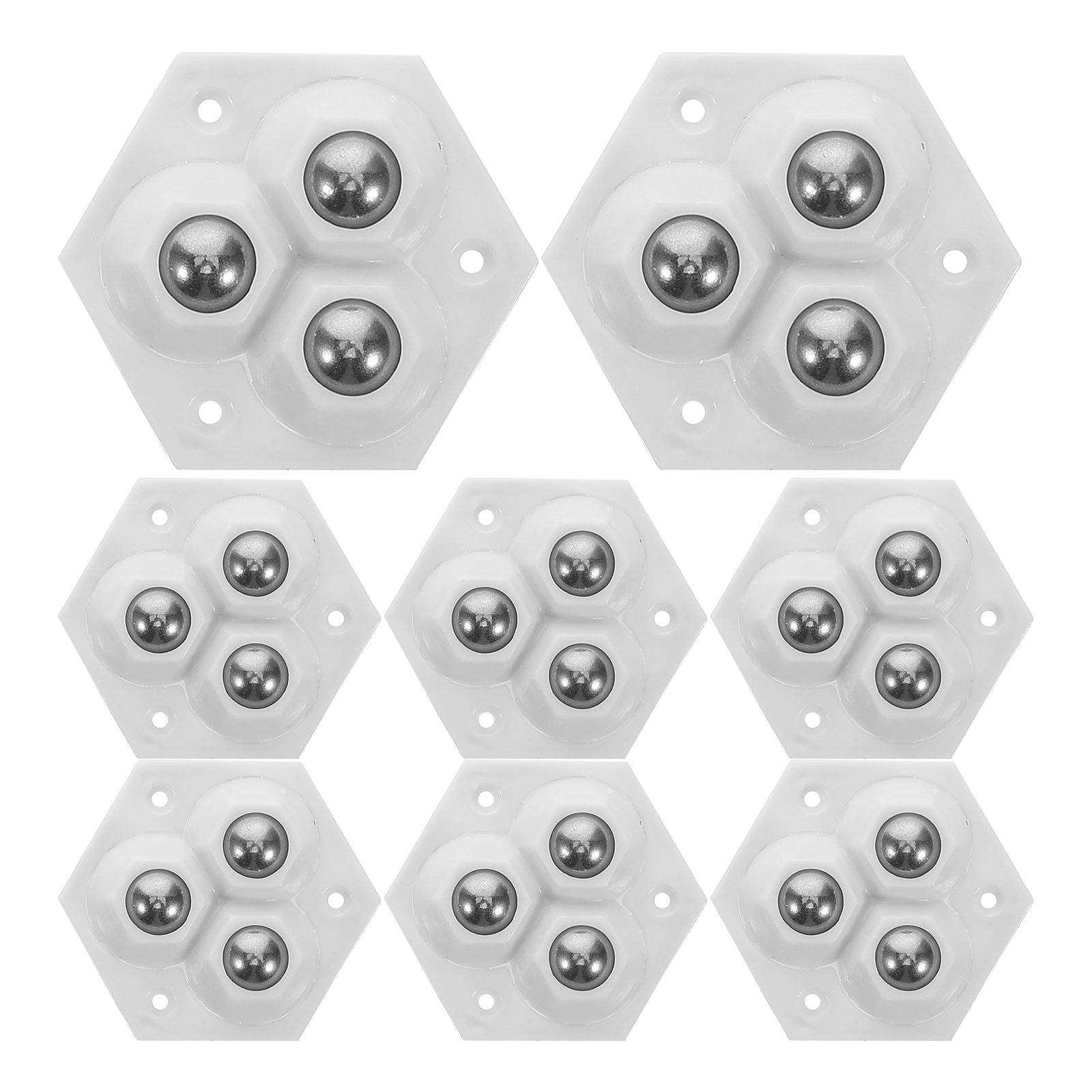 WORGEOUS 8 Pcs Appliance Wheels for Kitchen Appliances Adhesive White ...