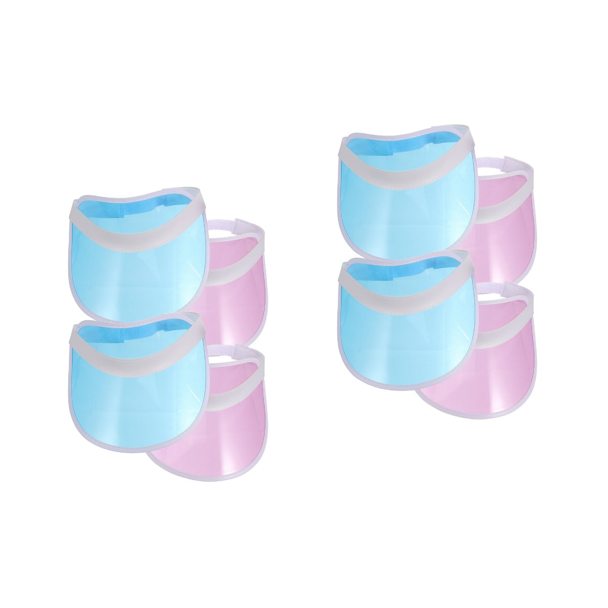 WORGEOUS 8 Pcs Outdoor Sun Hat Sun Visor Hat Seaside Sun Blocking Hat ...