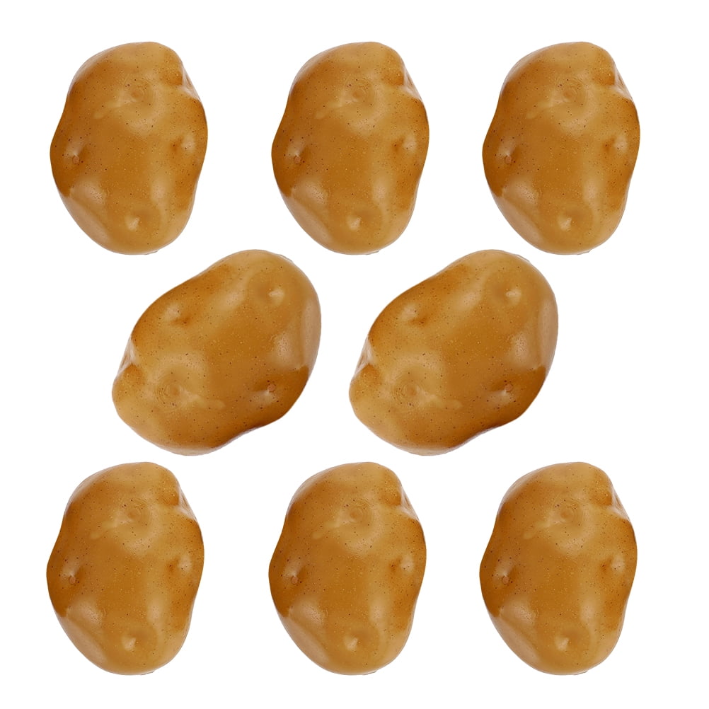WORGEOUS 8 Pcs Simulation Potatoes Vegetable Model Prop Artificial ...
