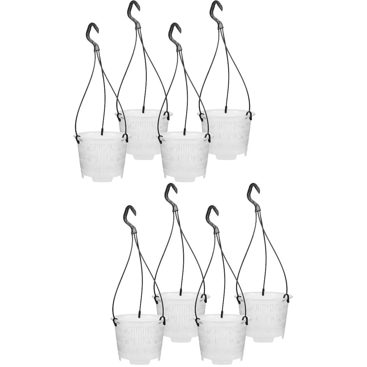 WORGEOUS 8 Sets of Hanging Succulent Planter Mesh Plant Nursery Pot ...