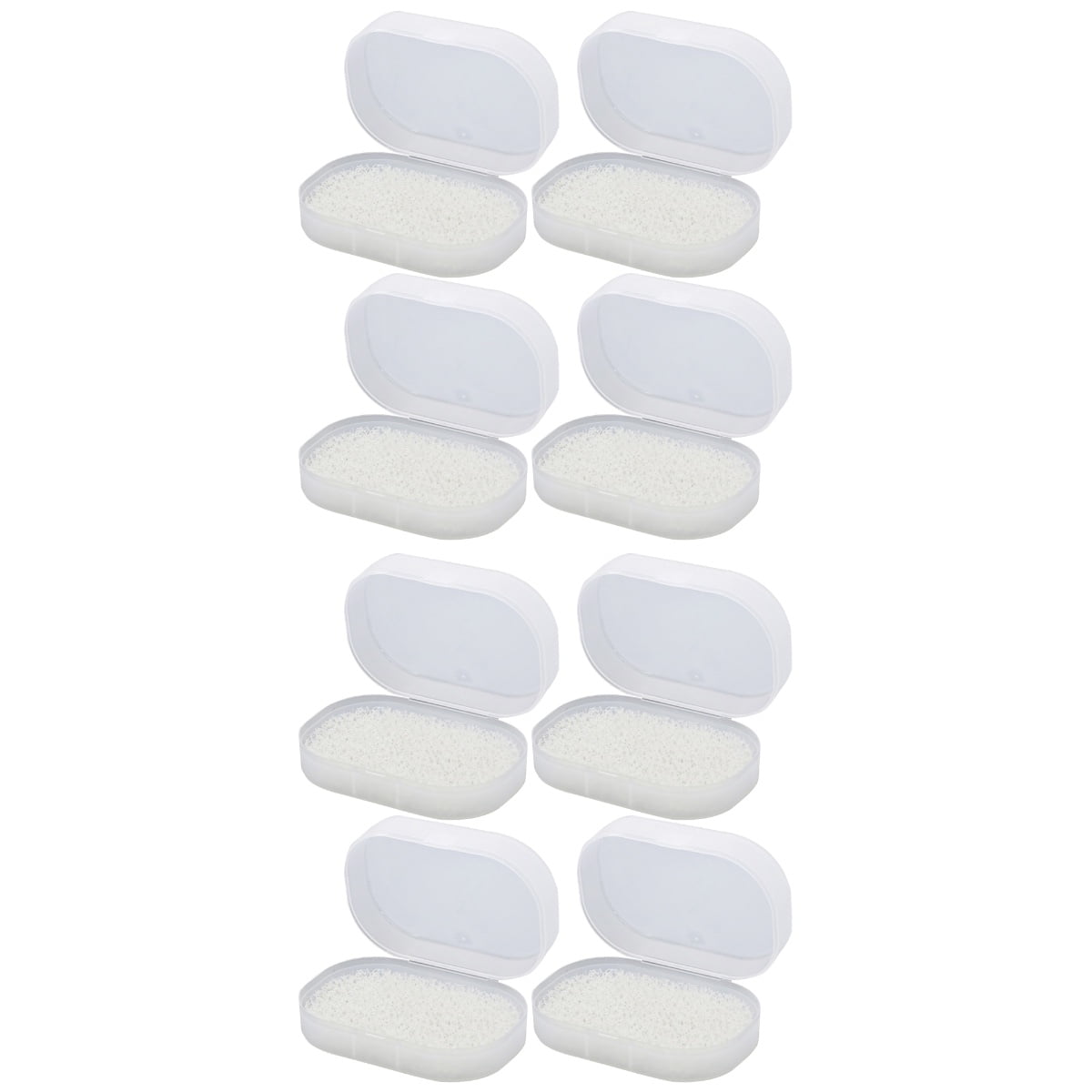 WORGEOUS 8 pcs /1 Pack Plastic Sponges Soap Box Waterproof Seal Soap ...