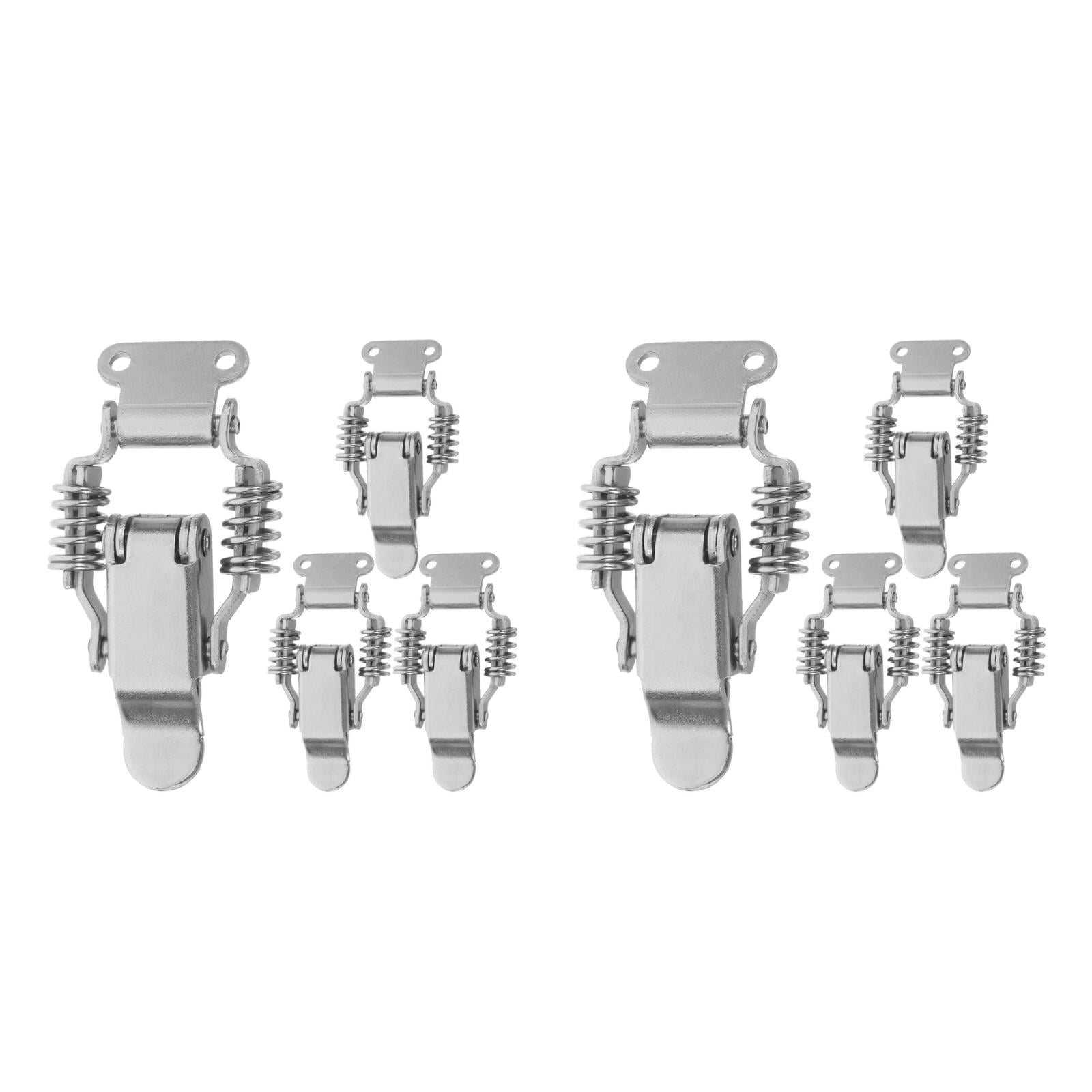 WORGEOUS 8 pcs Adjustable Iron Spring Hasp Lock Heavy Duty Compression ...