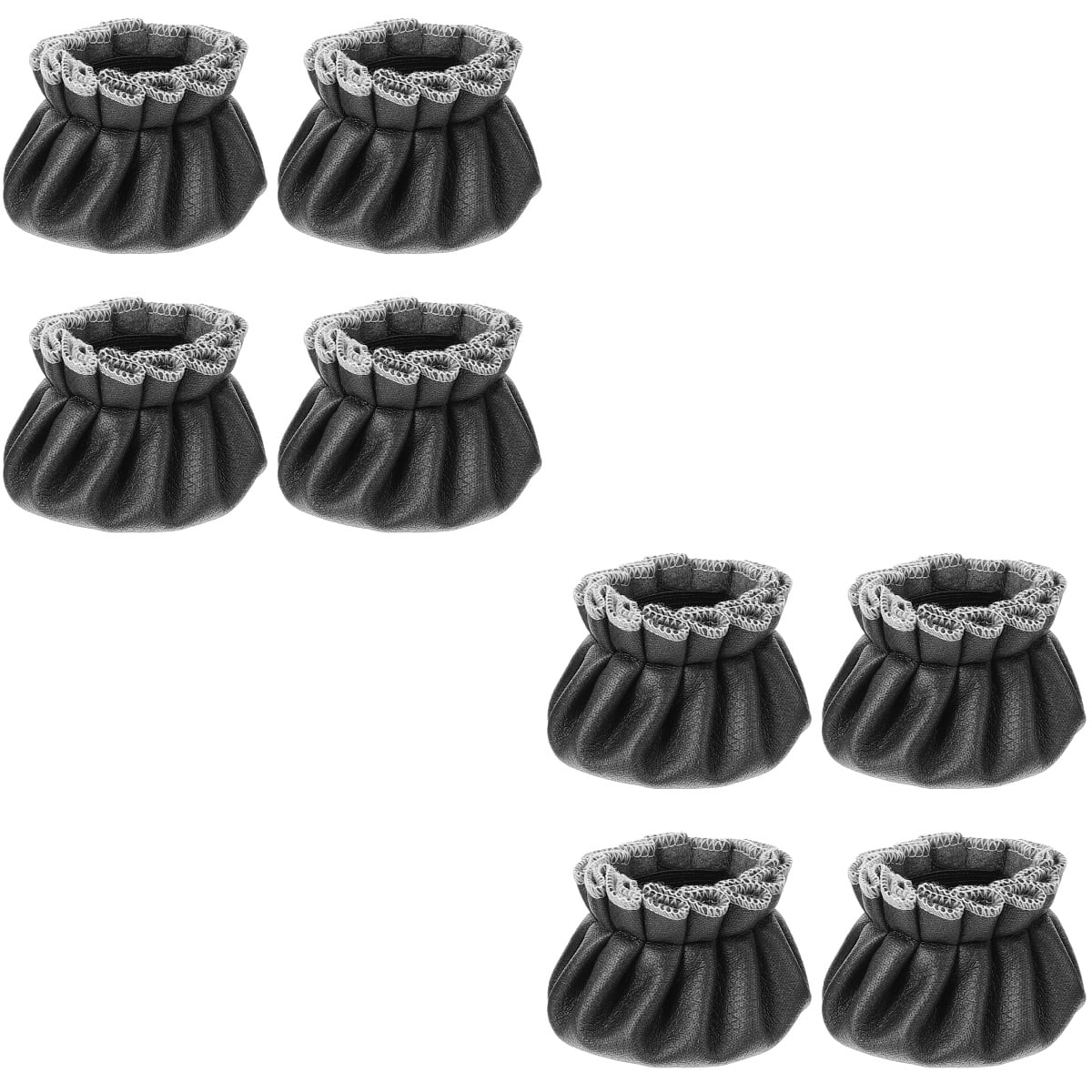 WORGEOUS 8 pcs Chair Leg Floor Protector Piano Bench Chair Leg Cover Pu ...