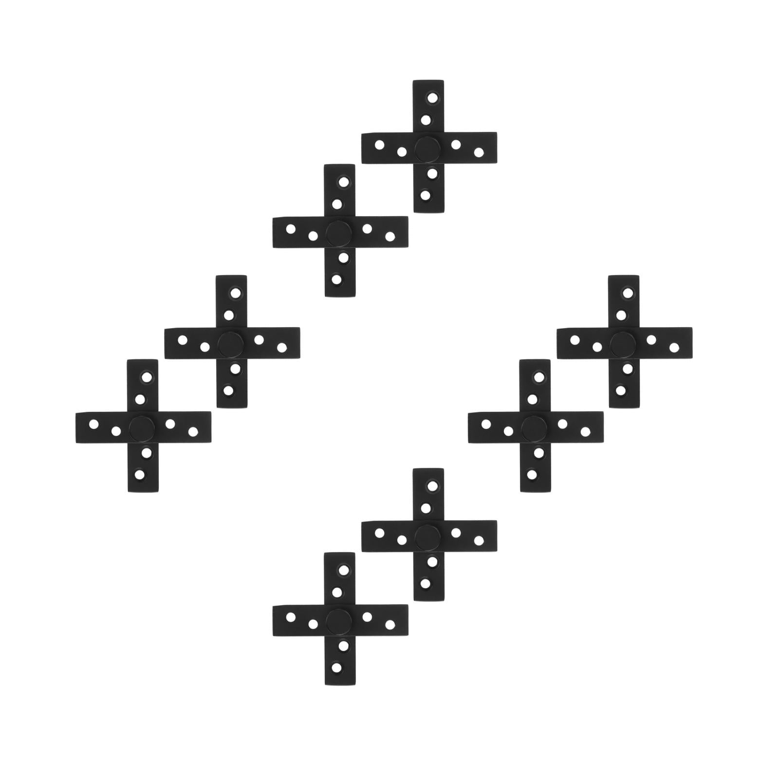 WORGEOUS 8 pcs Concealed Pivot Hinge Stainless Steel 360 Degree ...