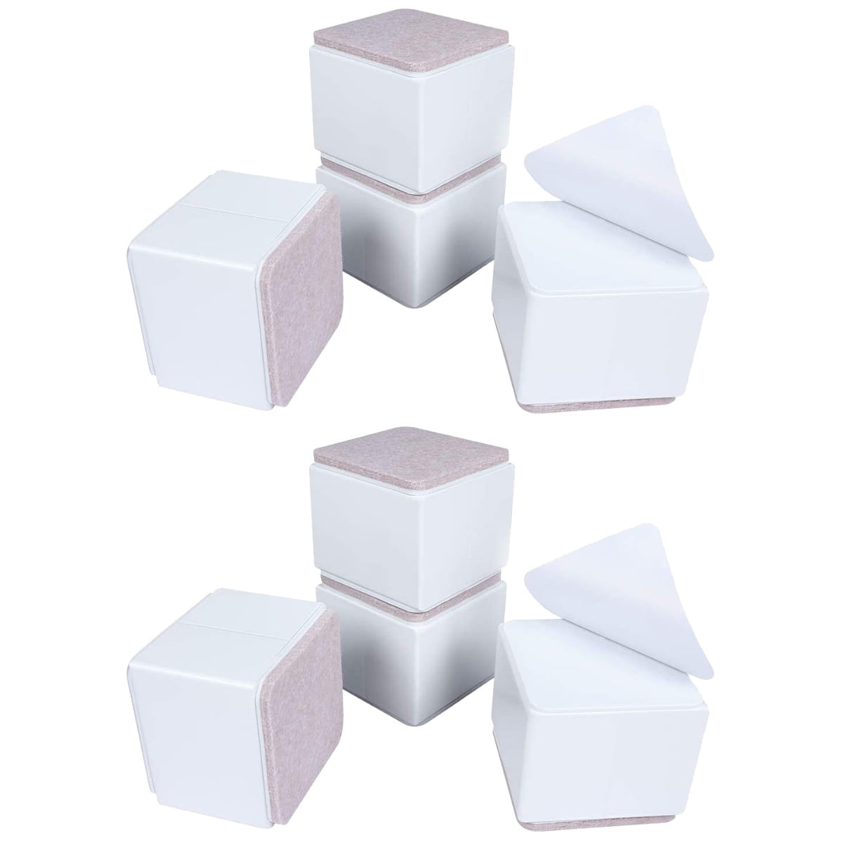 WORGEOUS 8 pcs Heightening Pads Table Sofa Pads Foot Mats Home ...