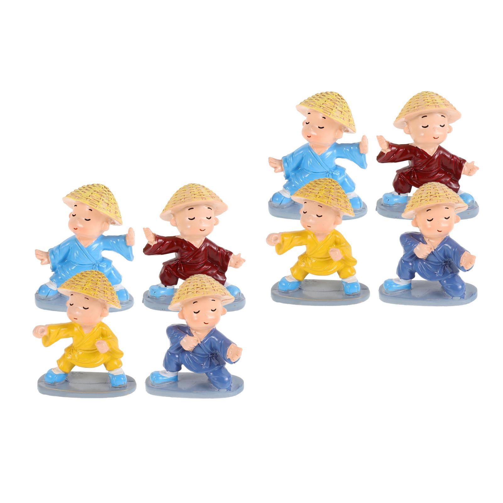 Worgeous 8 pcs Little Monk Home Decoration Resin Monk Tabletop Decor ...