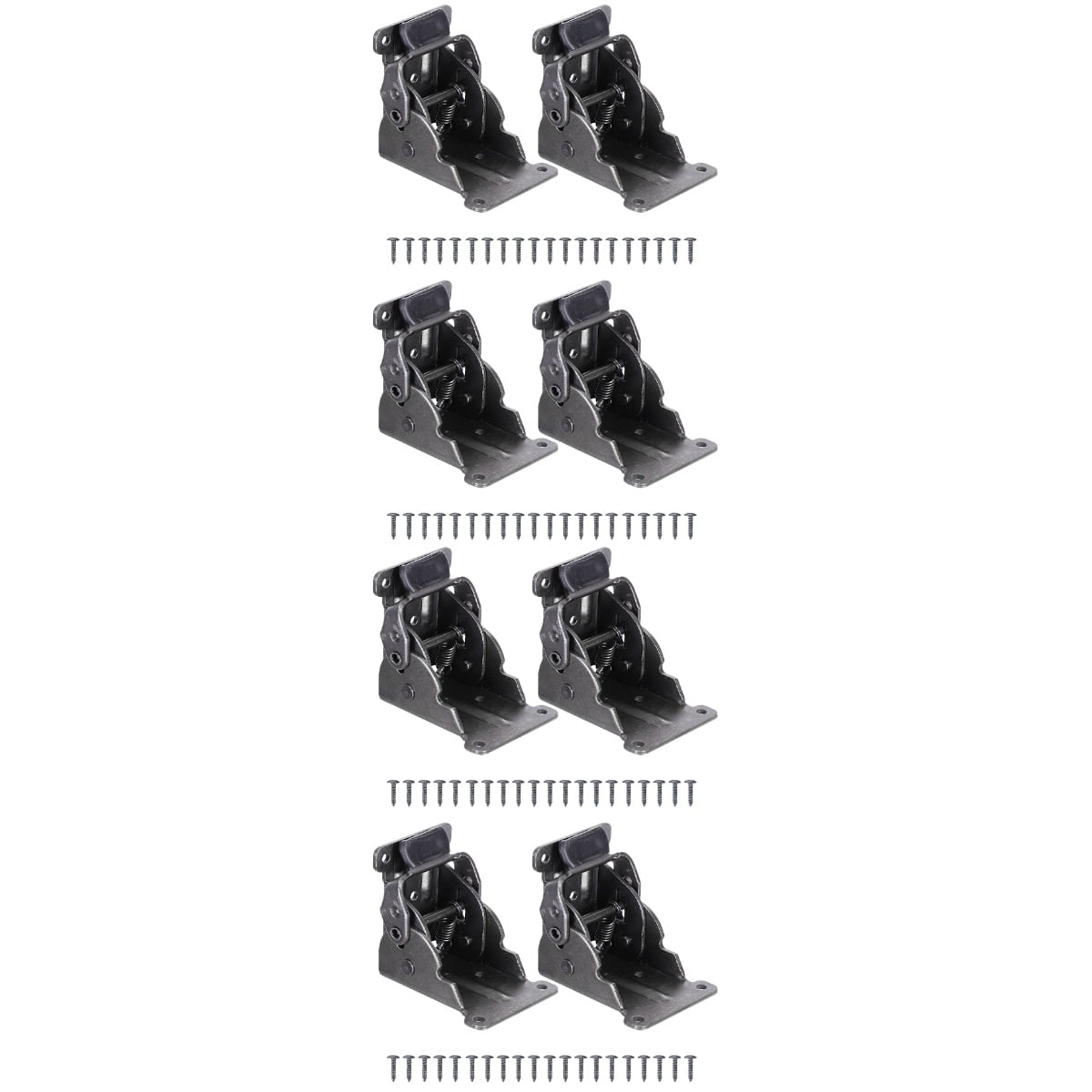 WORGEOUS 8 pcs Locking Hinge 90 Degree Locking Foldable Hinges Folding ...