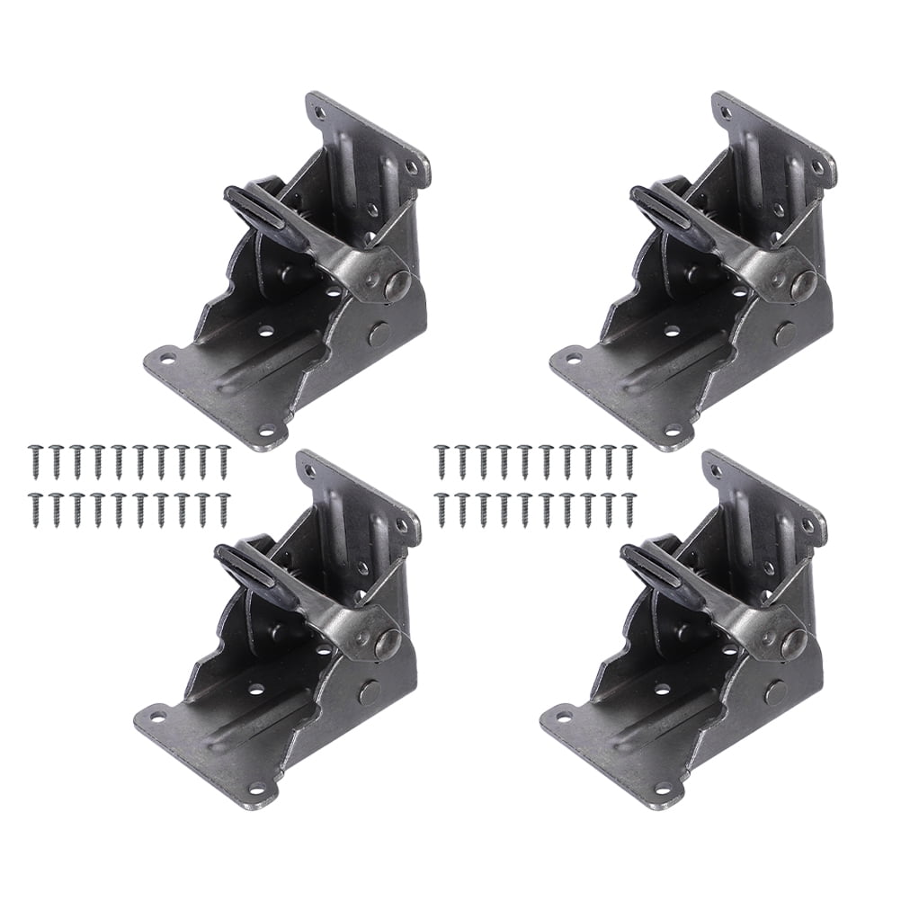 WORGEOUS 8 pcs Locking Hinge 90 Degree Locking Foldable Hinges Folding ...