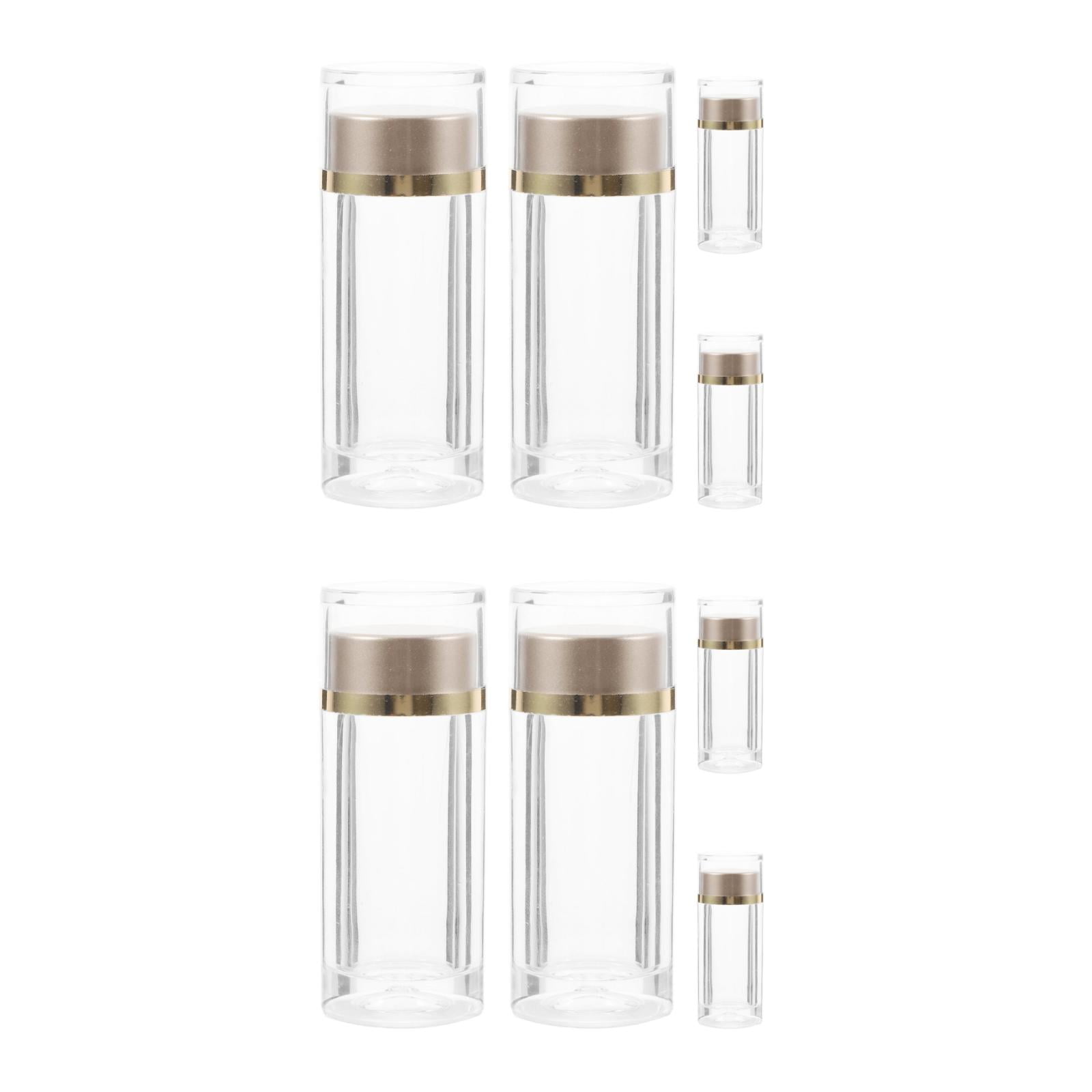 WORGEOUS 8 pcs Mini Plastic Bottles With Lids 10ml Small Vials For ...