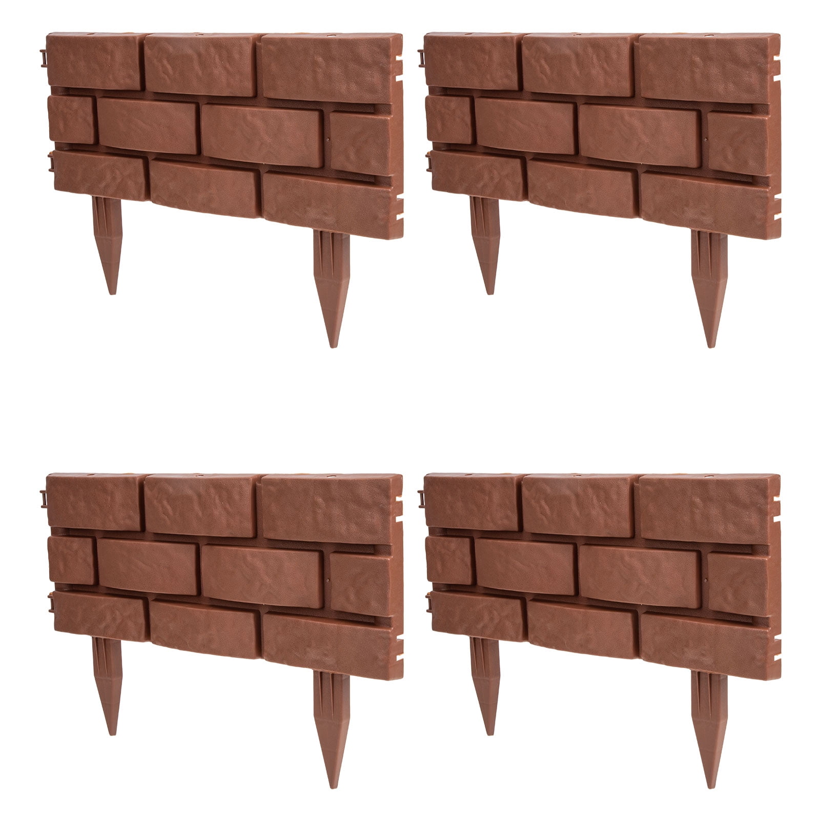 WORGEOUS 8 pcs Plastic Yard Fence Ground Inserted Fence Plastic Fence ...