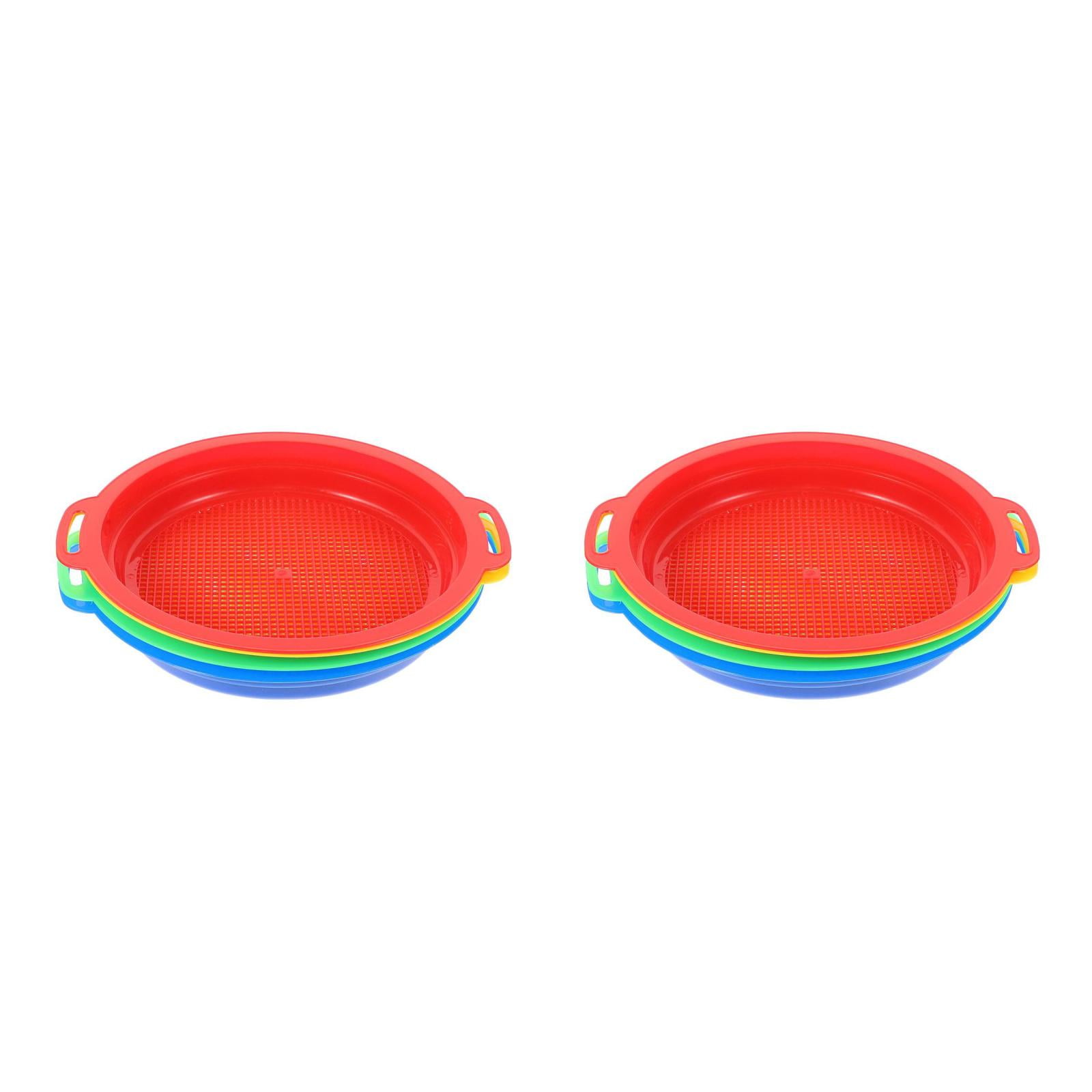 WORGEOUS 8 pcs Sand Sifter Sieves For Kids Beach Sand Toys Plastic Sand ...