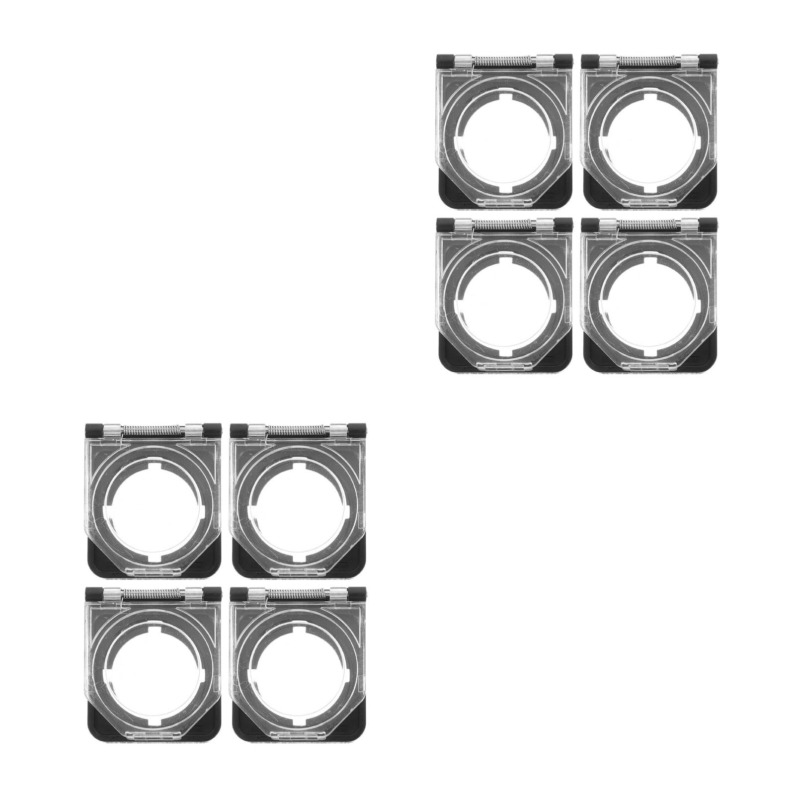 WORGEOUS 8 pcs Transparent Safety Protective Cover For Power Button ...