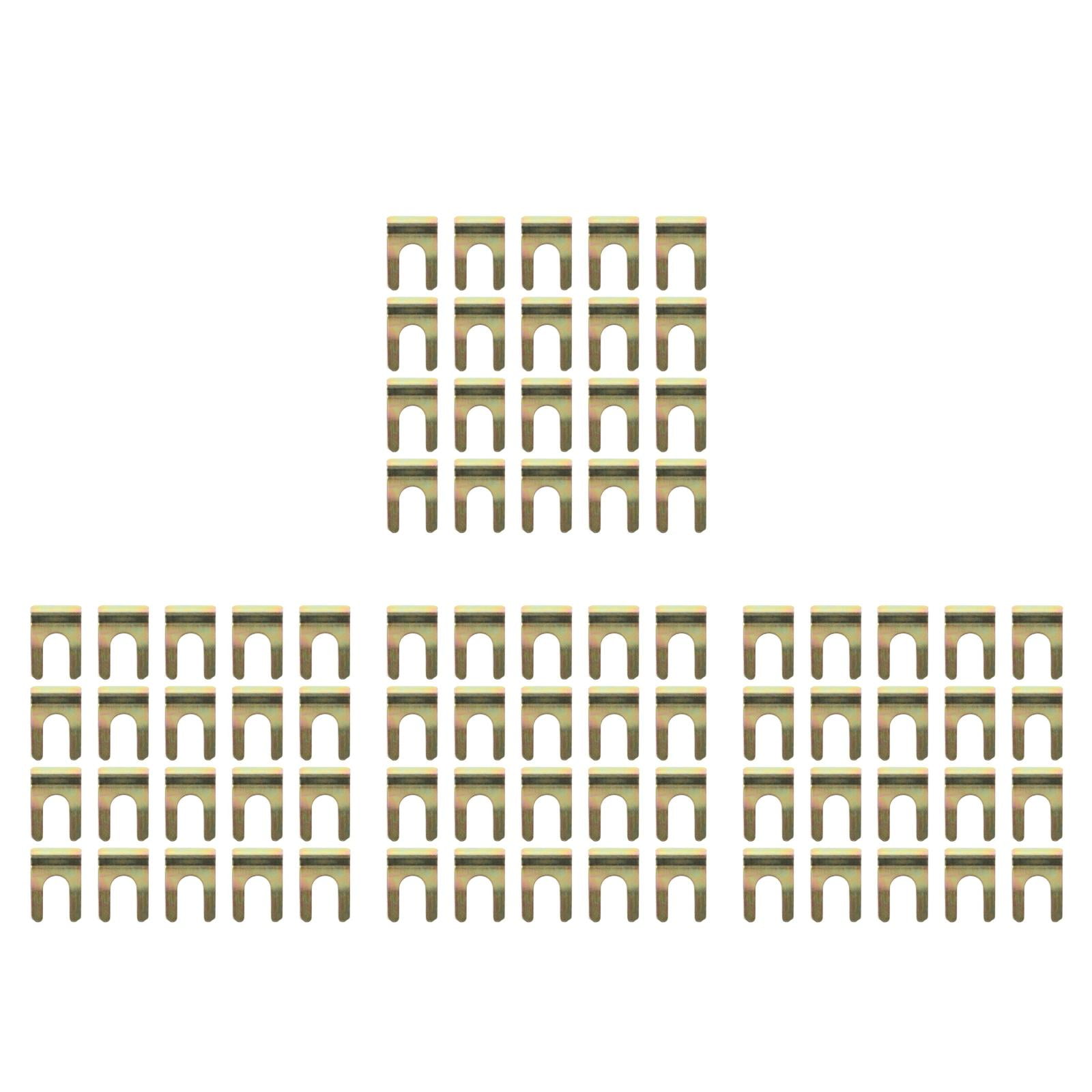 WORGEOUS 80 pcs Clip Brake Line U-Clip Brake Hose Clamp Line ...