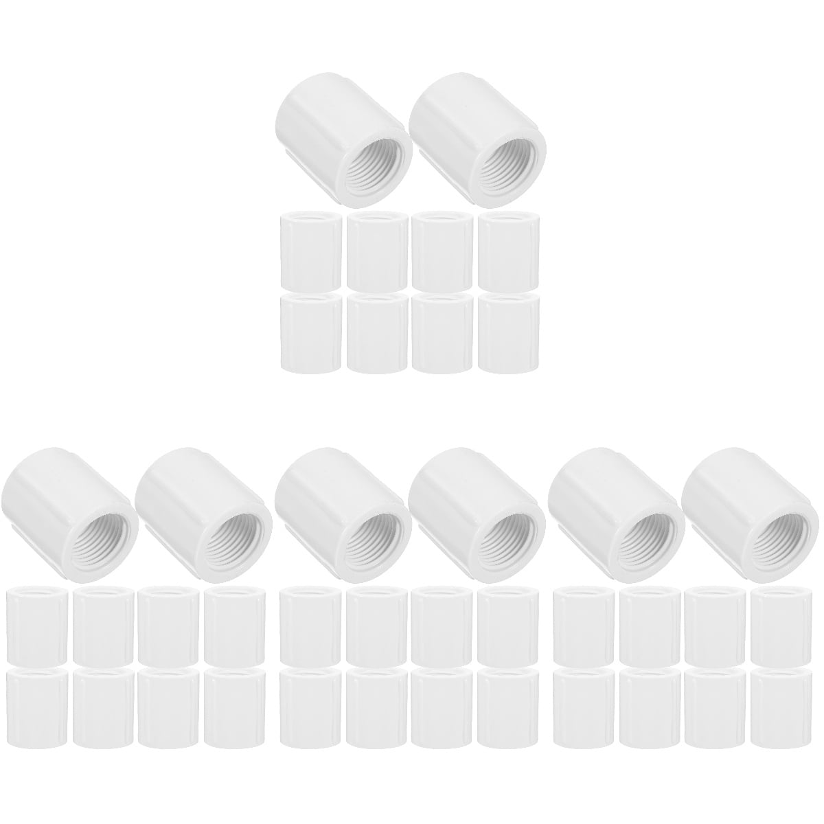 WORGEOUS 80 pcs Connector PVC Water Fitting 1/2 Inch Joint Connector ...