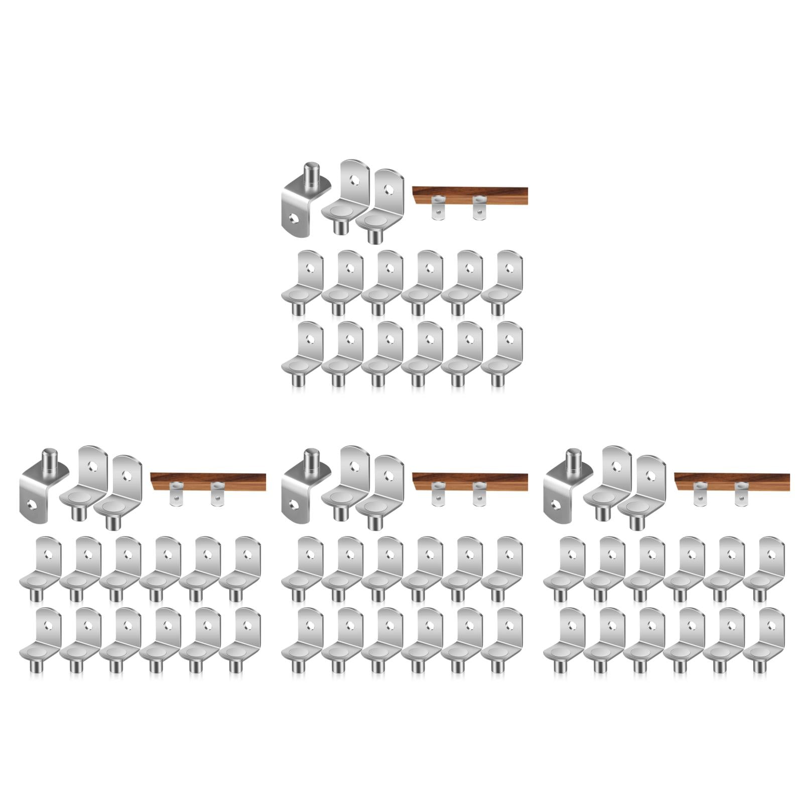 WORGEOUS 80 pcs L-Shaped Shelf Pegs, 6mm Metal Shelf Support Pegs For ...