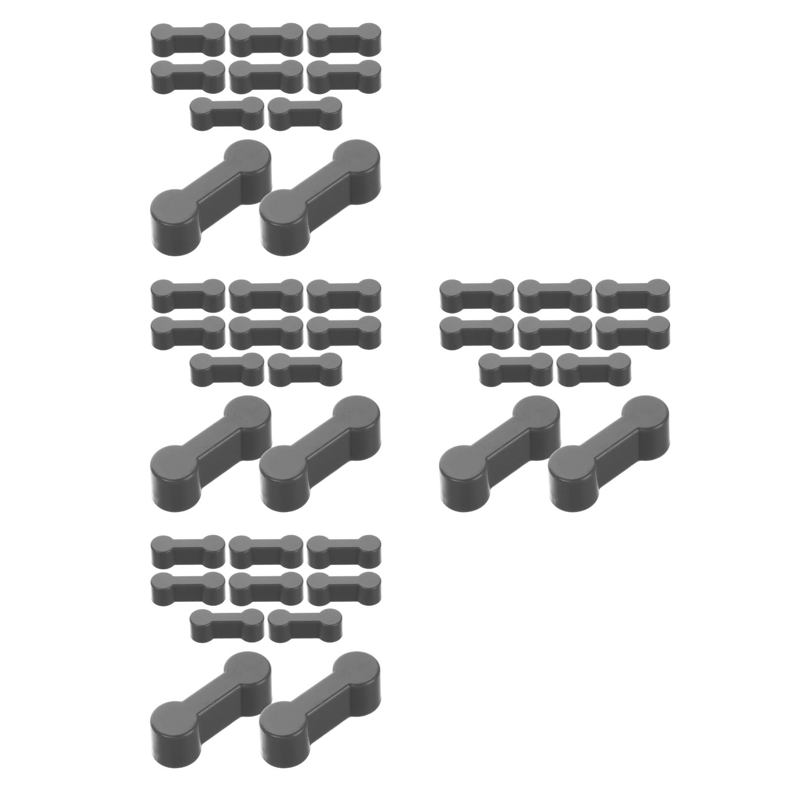 WORGEOUS 80 pcs Plastic Train Track Adapter Kit Dog Bone Connectors ...
