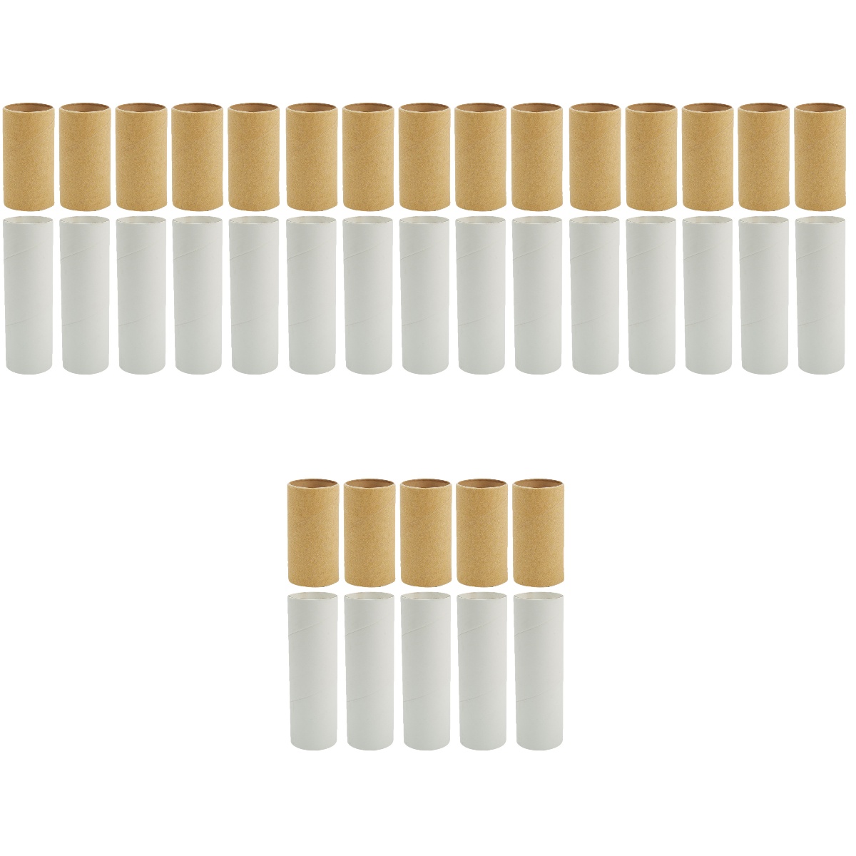 WORGEOUS 80 pcs Unfinished Paper Tubes DIY Drawing Paper Tubes Crafts ...