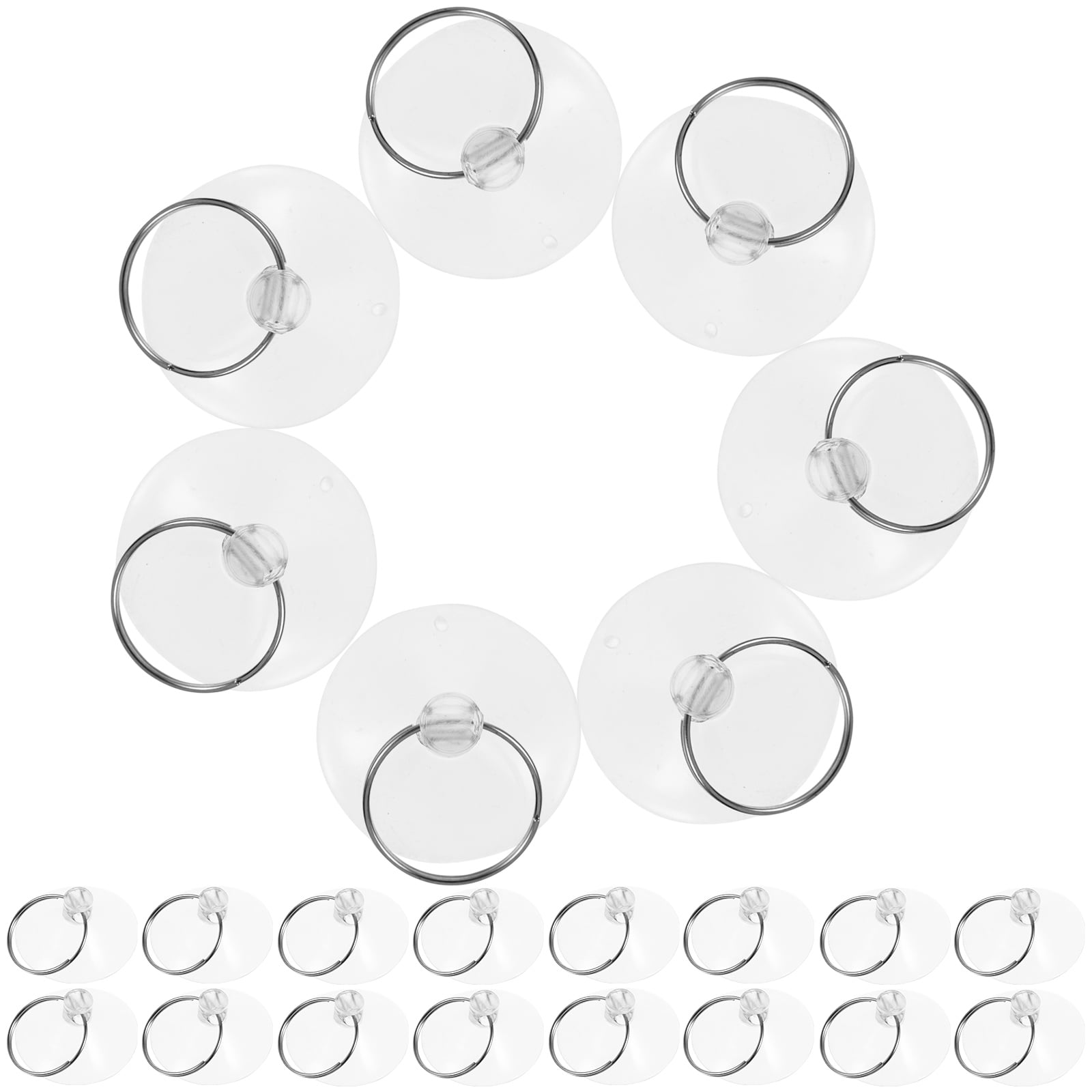 WORGEOUS 80pcs Suction Cup for Glass Window Tile Suction Pad Clear ...