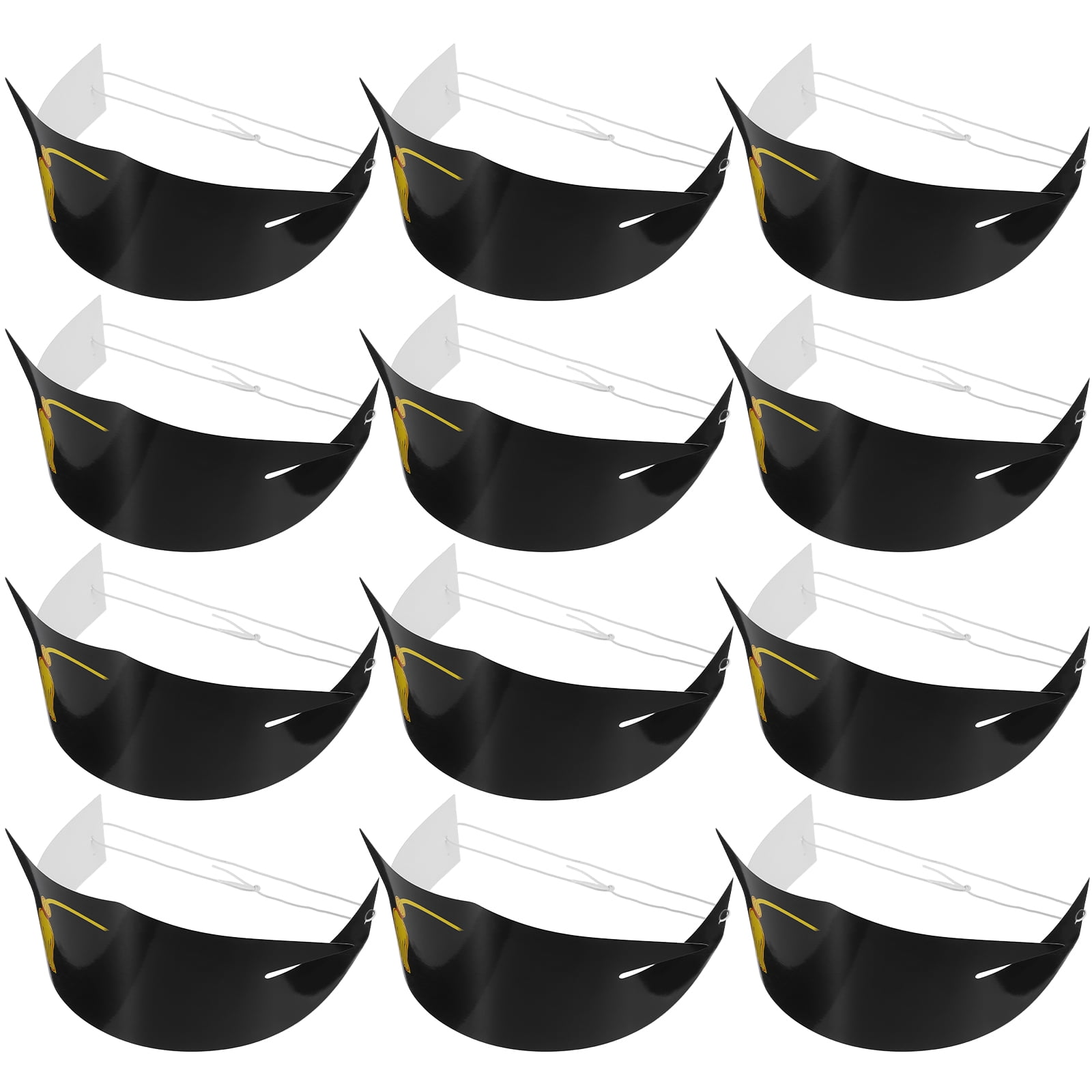 WORGEOUS 84 Pcs Graduation Paper Caps DIY Crown Graduation Hats ...