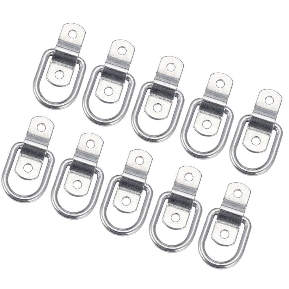 WORGEOUS 8pcs 304 Stainless Steel Car Pull Hangers Tie Down Anchor Surface Mount Heavy Duty ...
