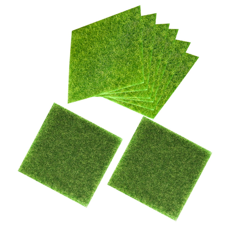 WORGEOUS 8pcs Artificial Moss For Crafts Artificial Turf Mat Artificial ...