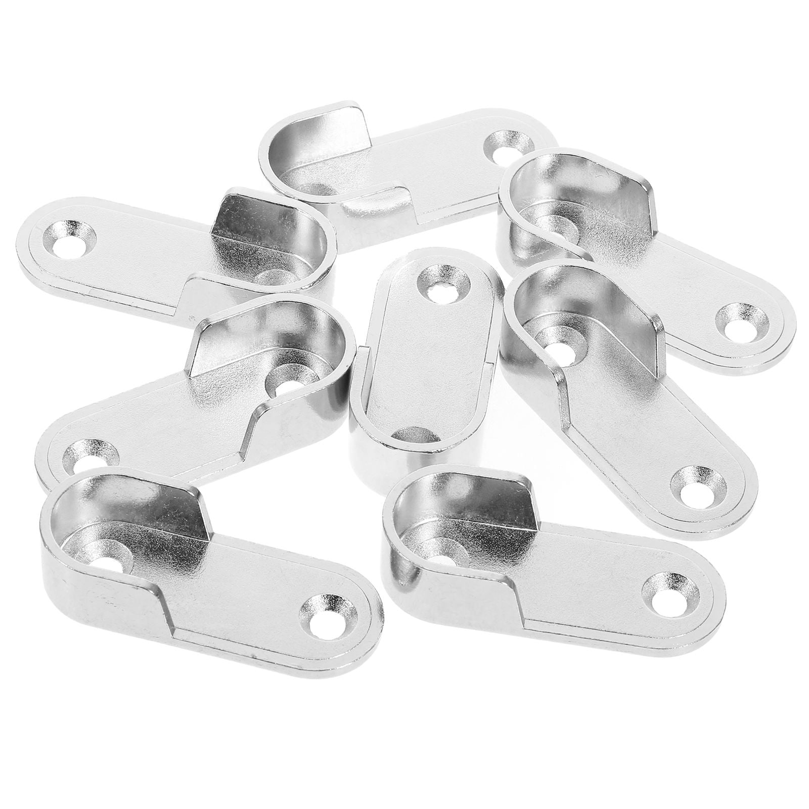 WORGEOUS 8pcs Closet Rod Bracket Stainless Steel Closet Rod Holders ...