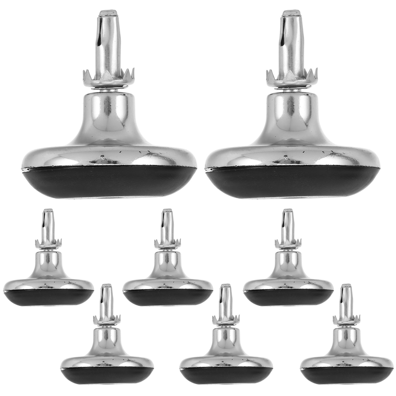 WORGEOUS 8pcs Heavy Duty Chrome Furniture Leg Sofa Bed Chair Feet ...