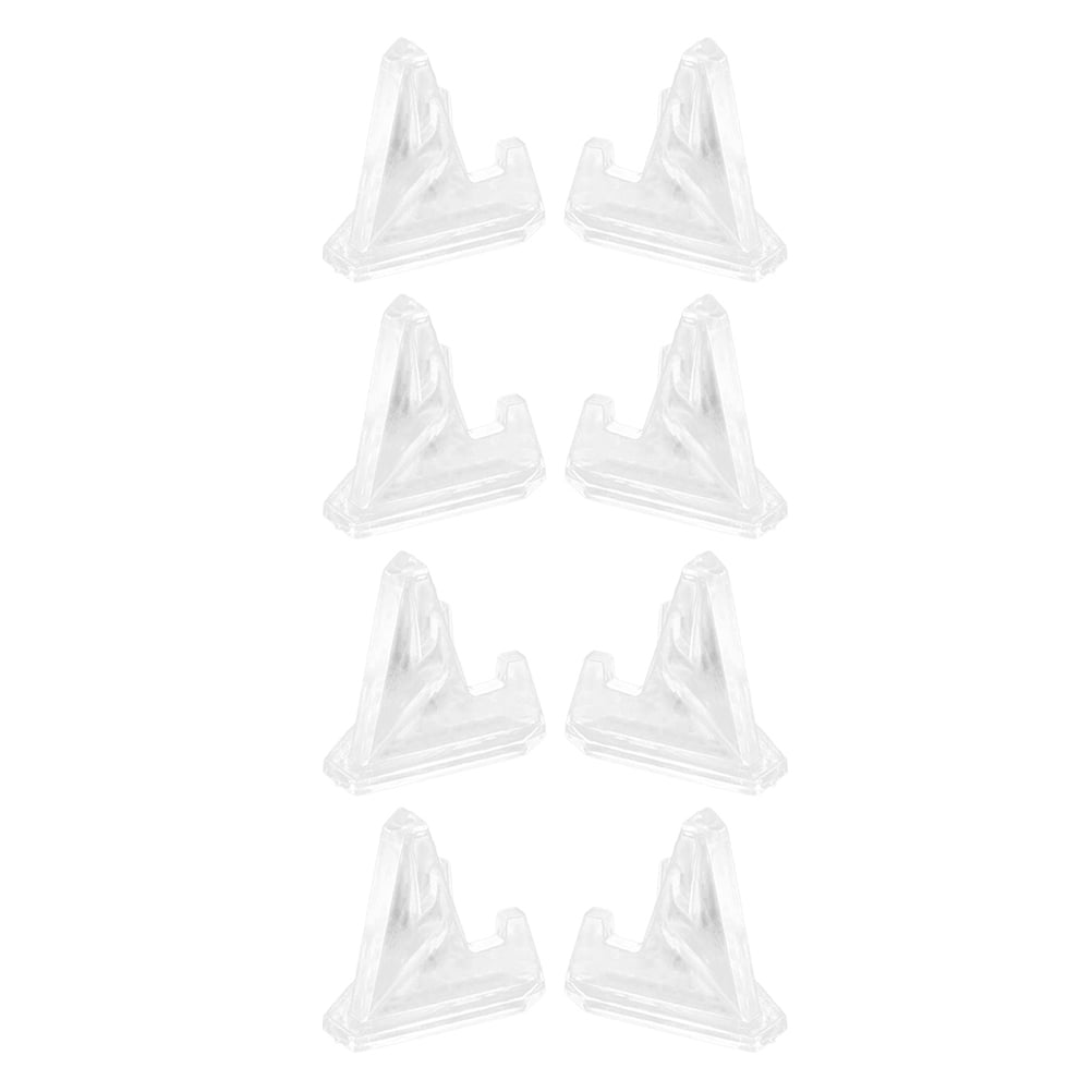 8pcs Mini Easel Stand Clear Display Rack for Coin Holder and Small Card ...