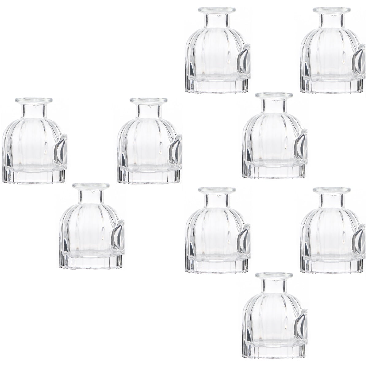 WORGEOUS 9 Pcs Glass Diffuser Bottles Essential Oil Bottles ...