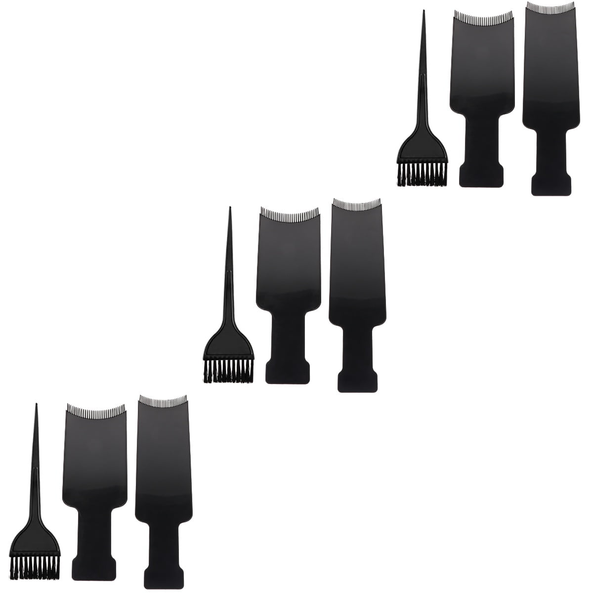 WORGEOUS 9-Piece Hair Dye Brush Set with Highlighting Board ...