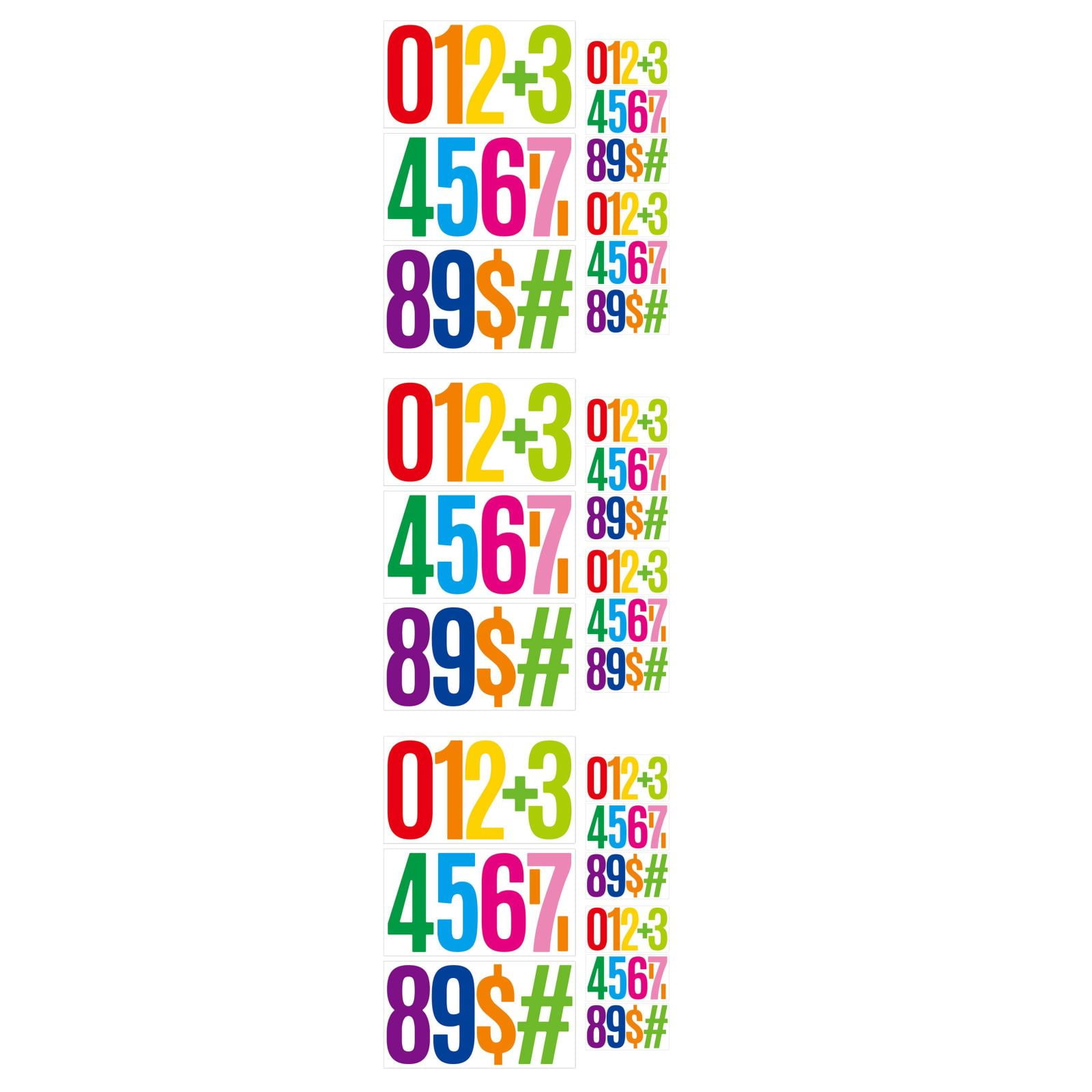 WORGEOUS 9 Sets Mailbox Numbers Stickers Waterproof Self Adhesive ...