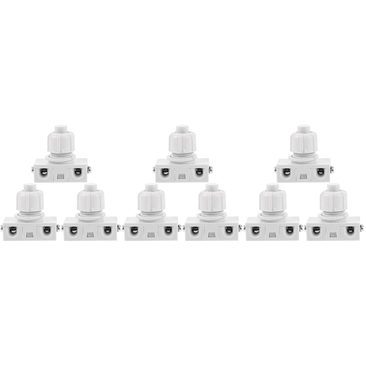 WORGEOUS 9-Piece Momentary Self-Reset Push Button Switch Set for ...