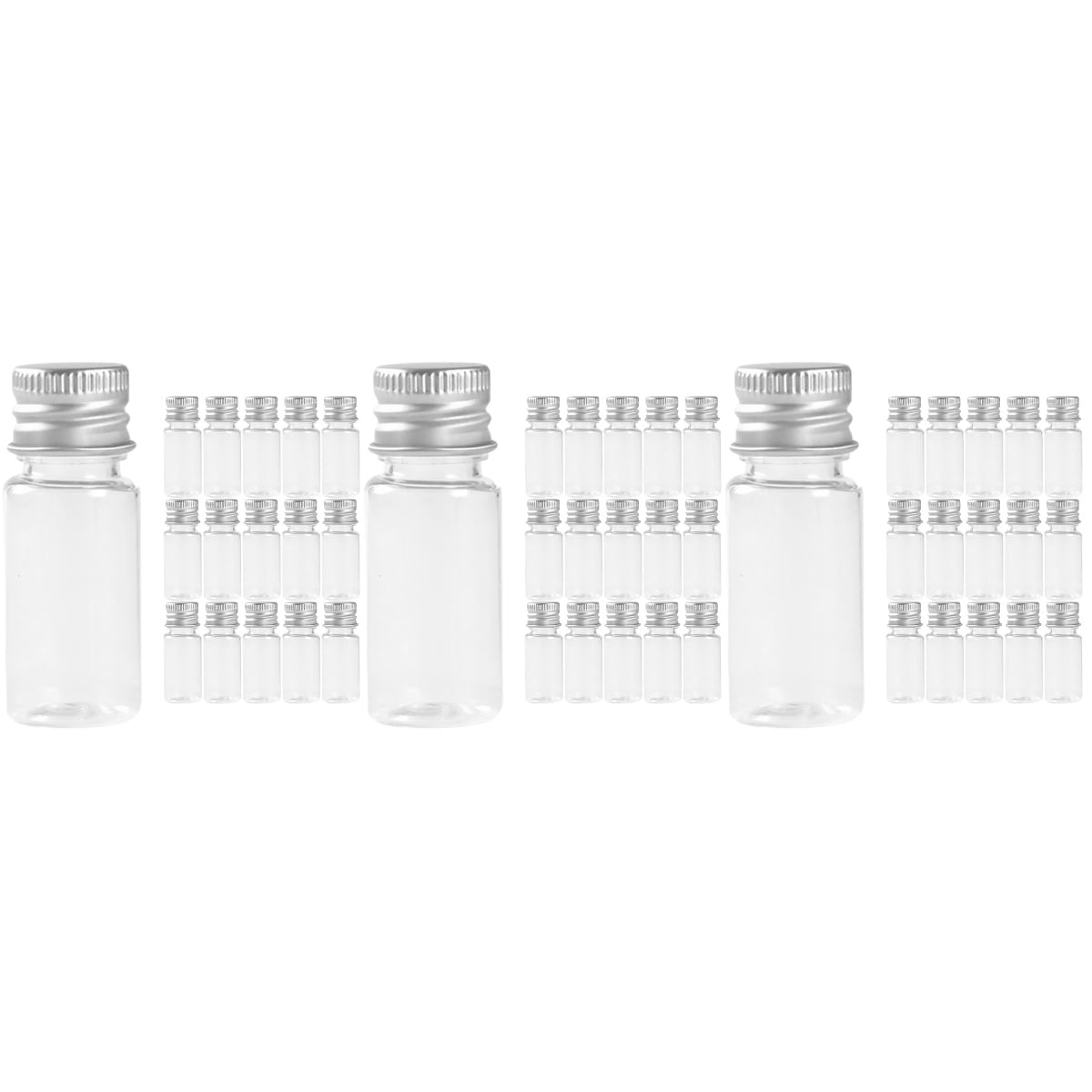 WORGEOUS 90 pcs Clear Plastic Tubes with Leak-proof Lids Plastic ...