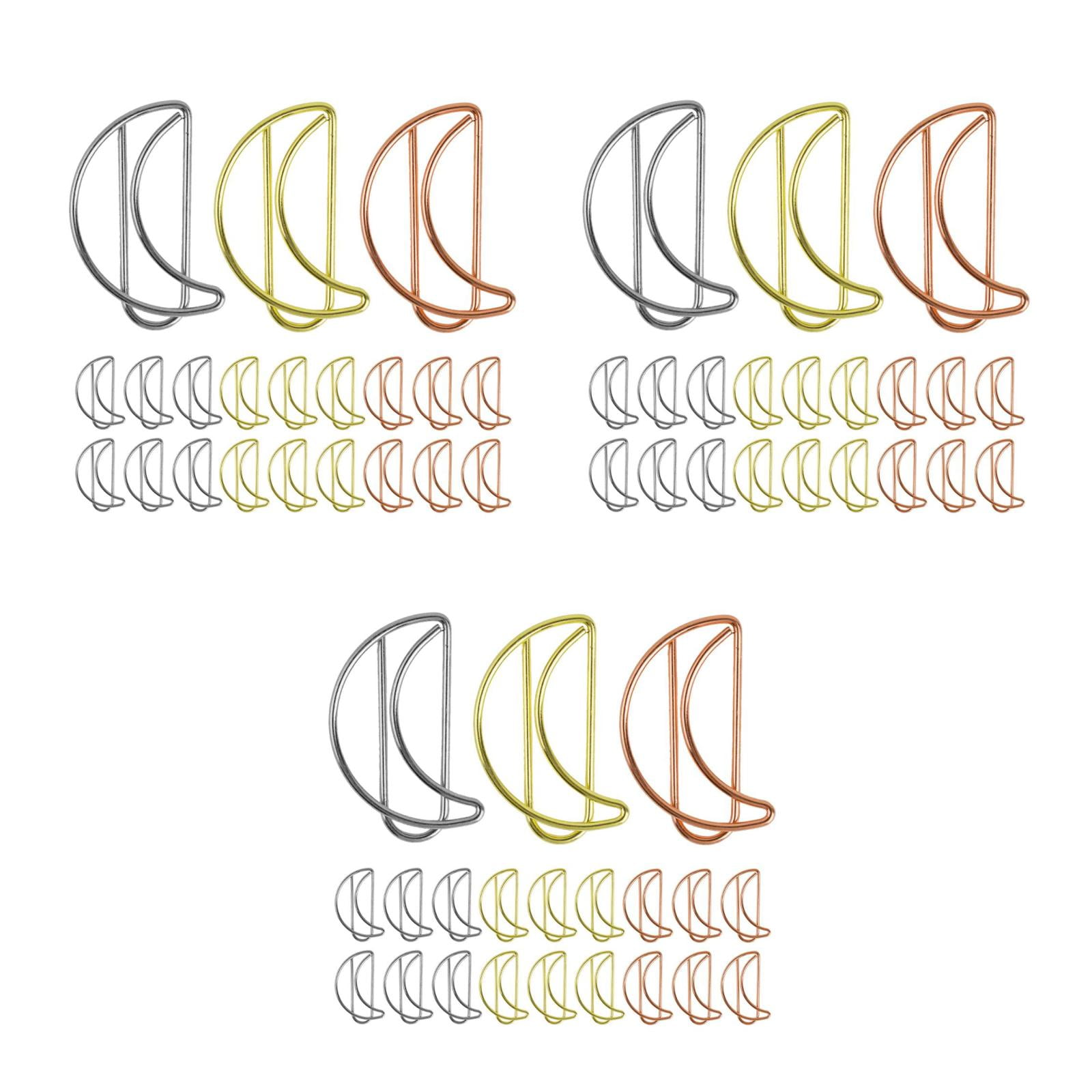 Worgeous 90 Pcs Paperclip Bookmarks Moon Shape Cute Decorative Fun ...
