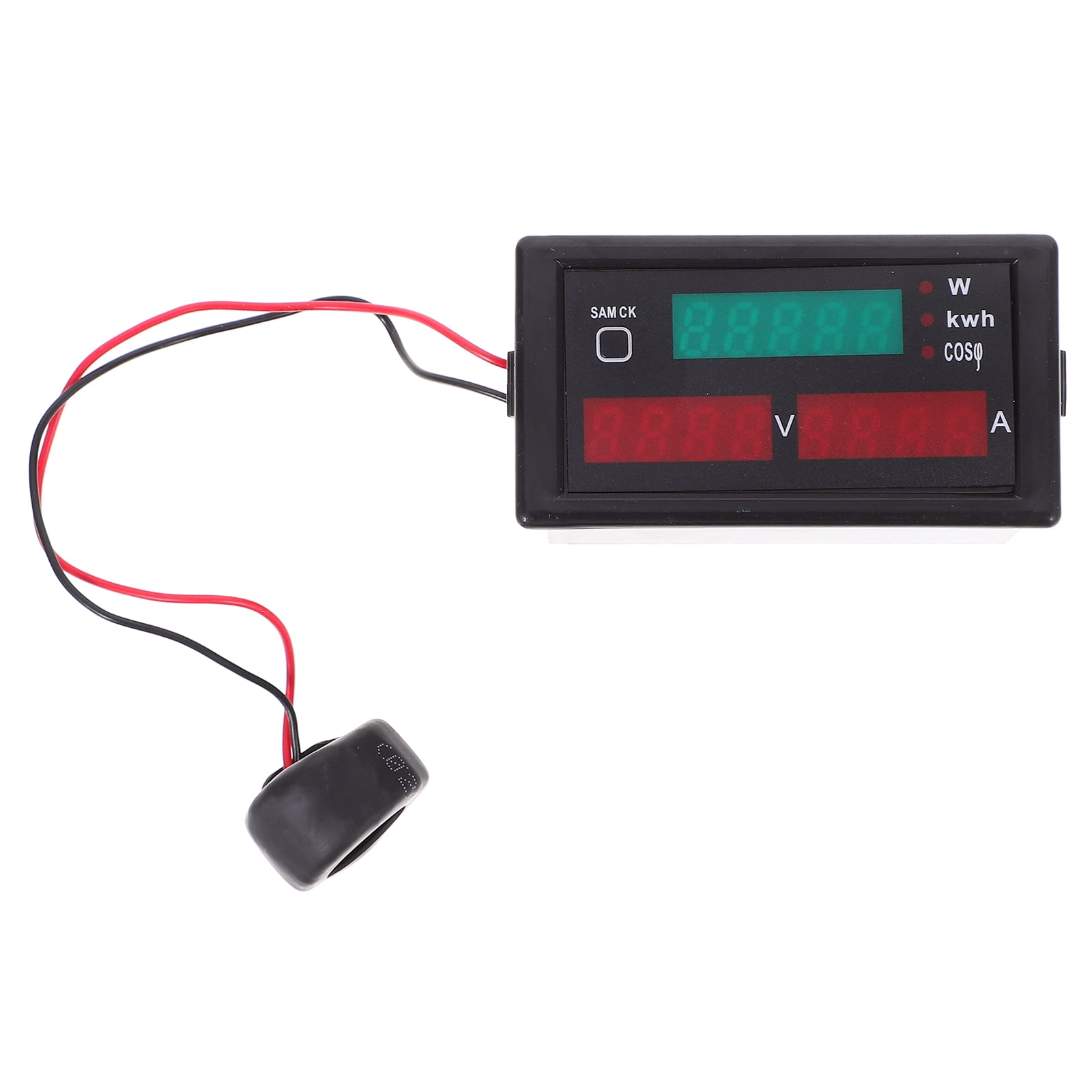 WORGEOUS AC Voltmeter Ammeter Waterproof LED Display Tester Multimeter ...
