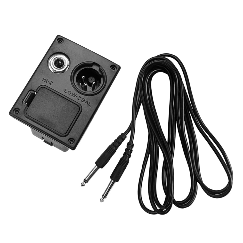 WORGEOUS Acoustic Guitar EQ Equalizer Battery Box 4 Pin B-Type Output ...