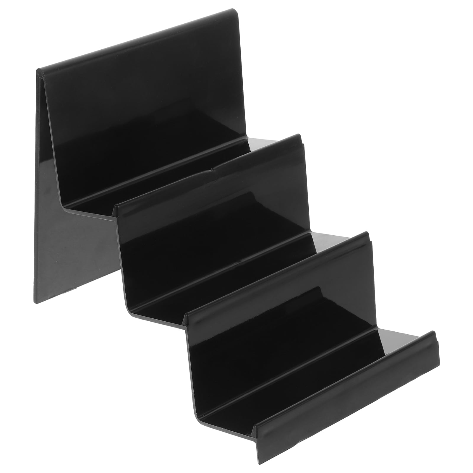 WORGEOUS Clear Purse Organizer Acrylic Display Stand Black 1Pcs Wallet ...