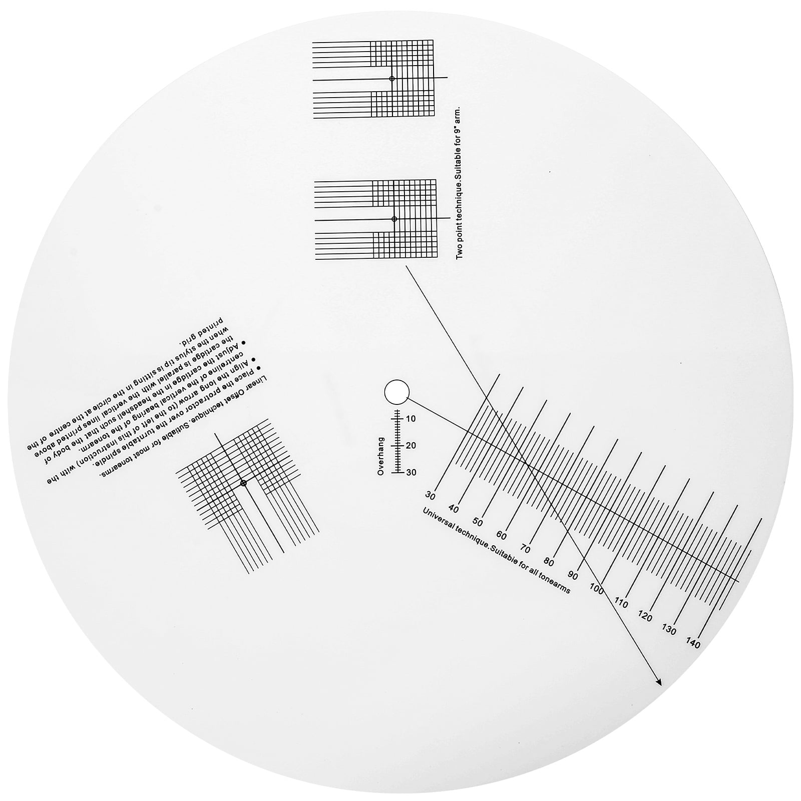 WORGEOUS Adjustable Pickup Calibration Phono Detection Ruler Light and ...