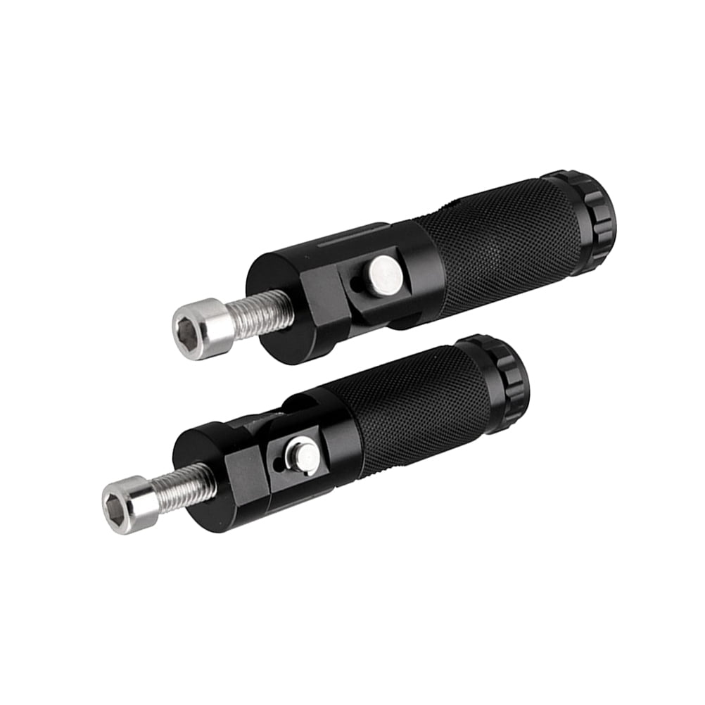WORGEOUS Aluminum Foot Pegs Wide Surface Foot Pegs 10.8X8.7X2.2CM Black ...