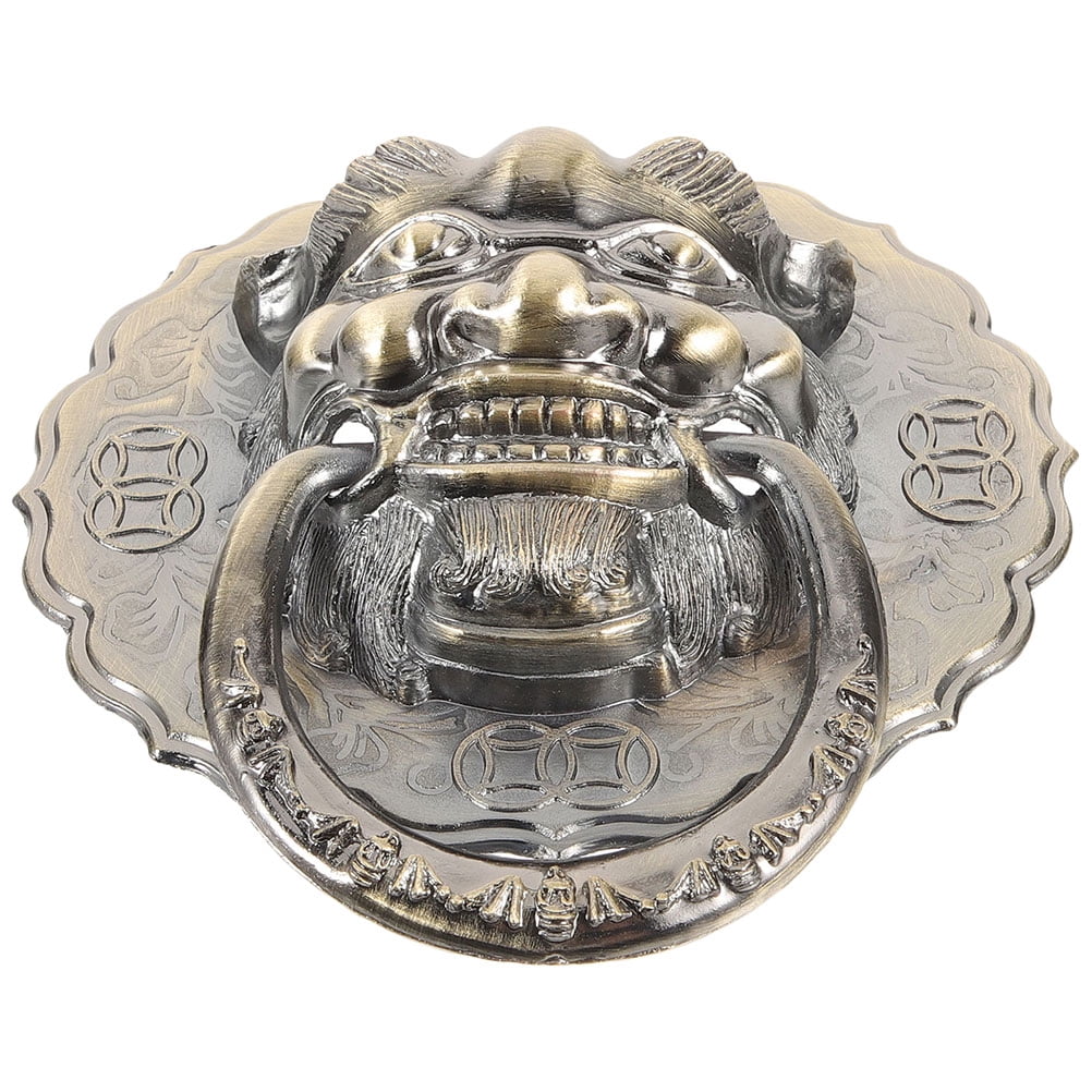 WORGEOUS Antique Lion Door Ring Front Knocker Sports Handle Outdoor ...