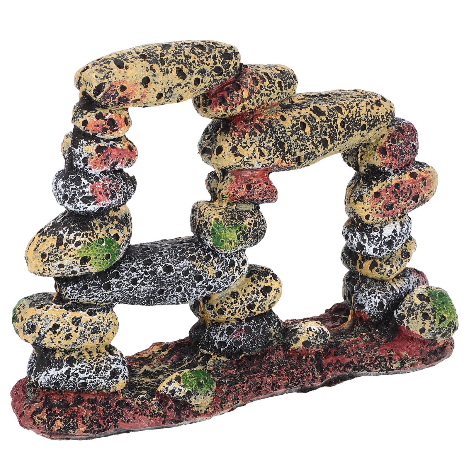 WORGEOUS Aquarium Simulation Stone Decor Realistic Faux Rock Fish Hide ...