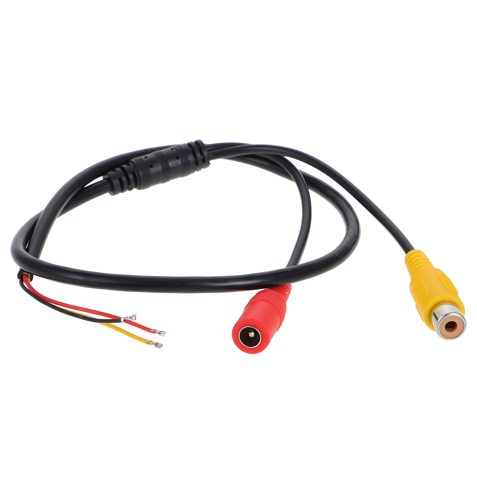 WORGEOUS Automotive Rear View Camera Cable With Rca+Dc Head 3-Pin ...