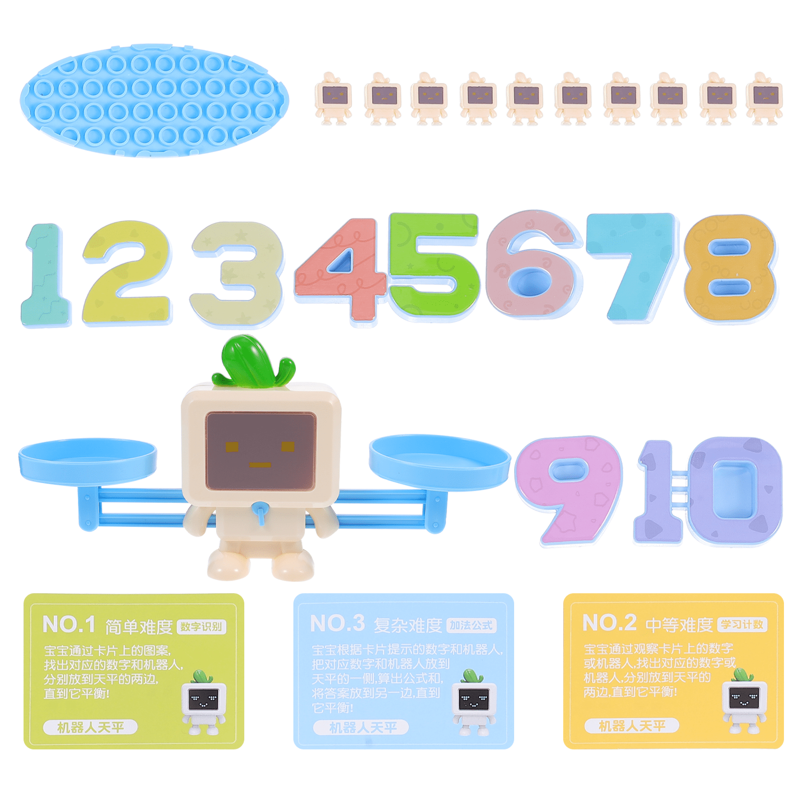 HINTRMENT Early Math Learning Balance Toy Children Parents Educators 1 ...