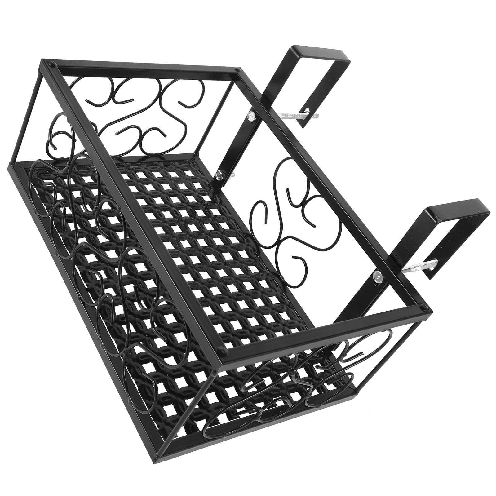 WORGEOUS Balcony Flowerpot Hanging Rack Plant Pot Storage Rack Hanging ...