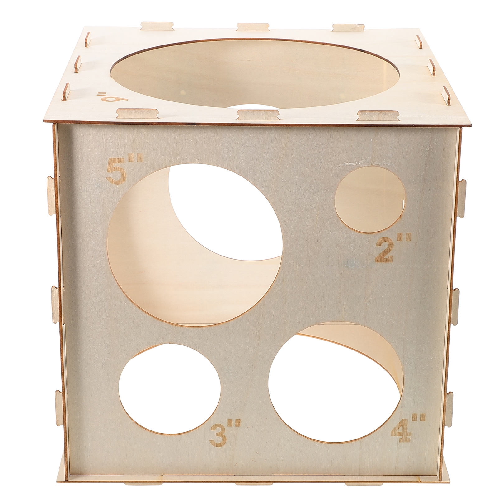 WORGEOUS Balloon Sizer Box Cube Collapsible 9 Holes Balloon Measurement ...