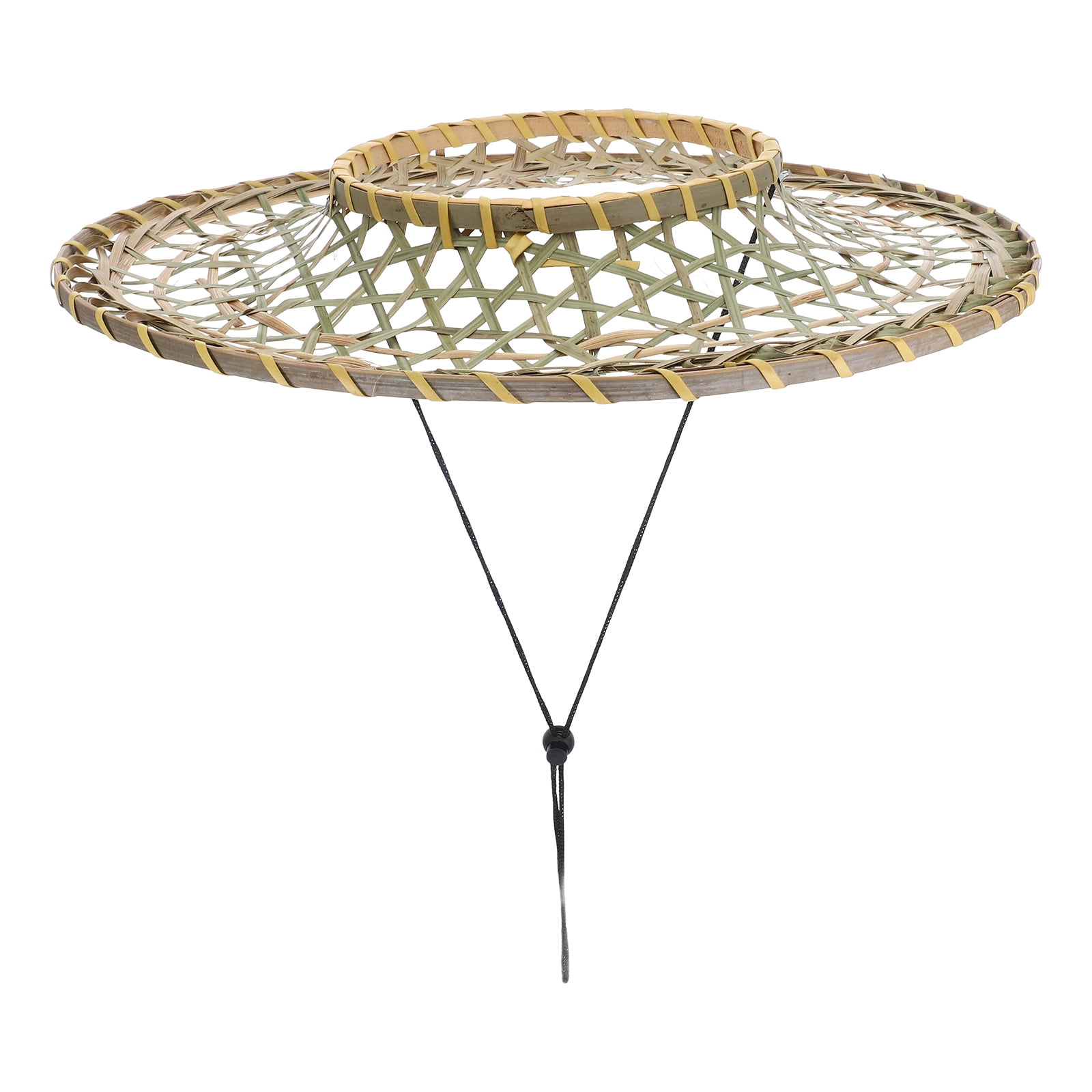 WORGEOUS Bamboo Woven Hat Woven Hollow Bamboo Hat Hollow Hat Fisherman ...