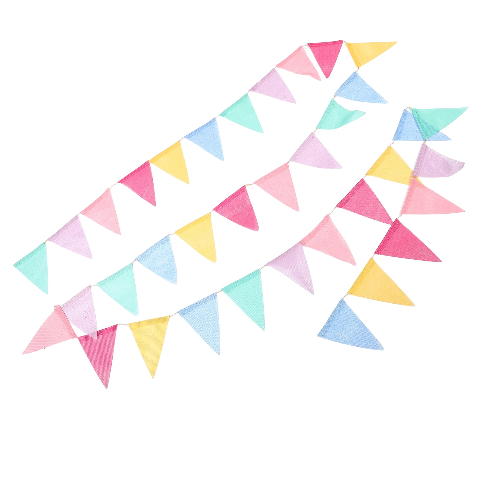 WORGEOUS Banners Decorative Double Row Terminal Color Triangle Pull ...